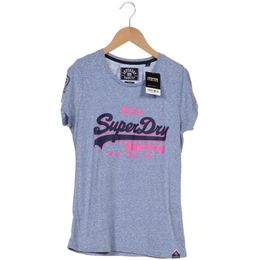 Superdry Damen T-Shirt, blau, Gr. 38