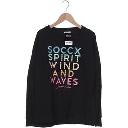 SOCCX Damen Sweatshirt, schwarz, Gr. 36