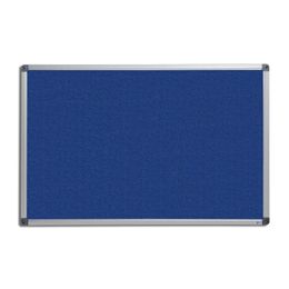 OFFICE MARSHAL Filz-Pinnwand mit Aluminium-Rahmen Blau