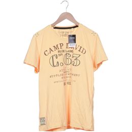 CAMP DAVID Herren T-Shirt, gelb, Gr. 52