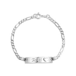 Zeeme for Kids Armband 925/- Sterling Silber 16cm Glänzend (Ausführung: MIT Gravur)