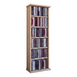 Vcm Holz CD DVD Stand Regal Vostan (Farbe: Sonoma-Eiche (Sägerau))