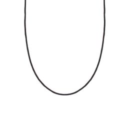 NENALINA Halskette Seidenband Kette Basic Kombinierbar 925 Silber (Farbe: Gold, Größe: 60 cm)