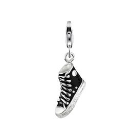 NENALINA Charm Anhänger Turnschuh Sneaker Emaille 925 Silber (Farbe: Silber)