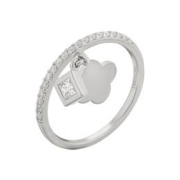 CAI Ring 925/- Sterling Silber Zirkonia Glänzend (Größe: 048 (15,3))