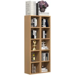 Vcm Holz CD DVD Stand Aufbewahrung Standregal Bücherregal Deko Regal Megosa S (Farbe: Buche)