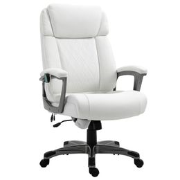 Vinsetto Bürostuhl mit Massagefunktion (Farbe: weiß)