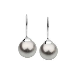NENALINA Ohrringe Ohrhänger Synthetische Perle 925er Silber (Farbe: Silber)