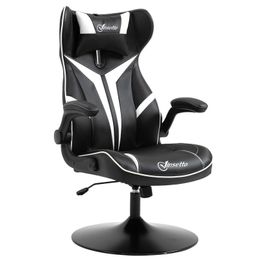 Vinsetto Gaming Stuhl ergonomisch (Farbe: schwarz/weiß)