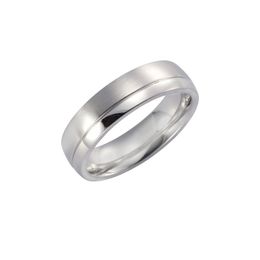 Zeeme Stainless Steel Ring Edelstahl Matt/Glanz (Größe: 068 (21,7))