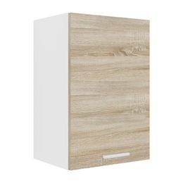 Vcm Küchenschrank Breite 40 cm Holztür Hängeschrank Küche Küchenmöbel Esilo (Farbe: Weiß / Sonoma-Eiche)