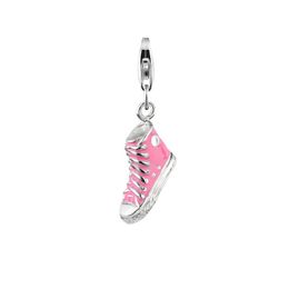 NENALINA Charm Anhänger Turnschuh Sneaker Emaille 925 Silber (Farbe: Rosa)