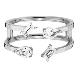 CAI Ring 925/- Sterling Silber Weißtopas weiß Glänzend 0,74ct (Größe: 056 (17,8))