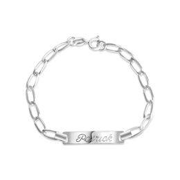 Zeeme for Kids Armband 925/- Sterling Silber 16cm Glänzend (Ausführung: MIT Gravur)