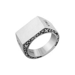 CAI Ring 925/- Sterling Silber Mattiert (Größe: 060 (19,1))