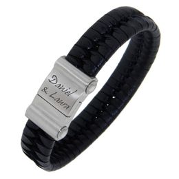 Zeeme Stainless Steel Armband Edelstahl 21,0cm Mattiert (Ausführung: OHNE Gravur)