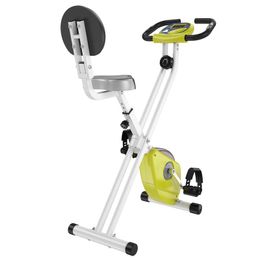 HOMCOM Fahrradtrainer mit Magnetwiderstand (Farbe: gelb/weiß)
