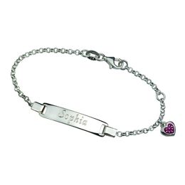 Zeeme for Kids Armband 925/- Sterling Silber 13/15cm Glänzend (Ausführung: MIT Gravur)