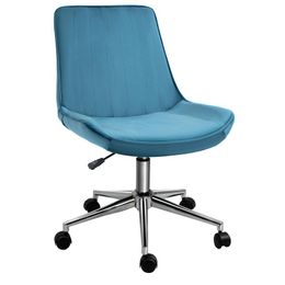 HOMCOM Drehstuhl im Retro-Stil (Farbe: blau)