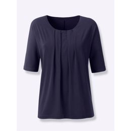 Heine Witt Damen Fledermausshirt mit Rundhals-Ausschnitt, marine, Gr&ouml;&szlig;e 48