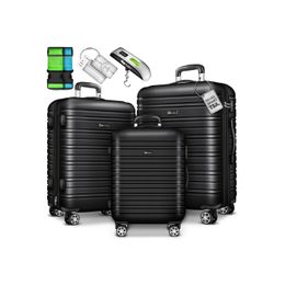 tillvex Kofferset Reisekoffer Set 3-teilig mit Gepäckwaage
