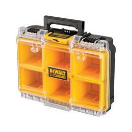 Dewalt TOUGHSYSTEM 2.0 Halbformat Organizer, tief, Werkzeugkiste gelb