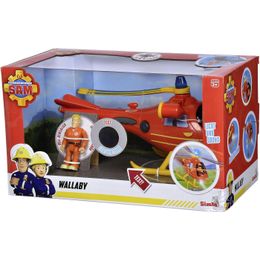 Simba Spielzeug-Feuerwehr Feuerwehr Helikopter Feuerwehrmann Sam Wallaby mit Figur 109252510