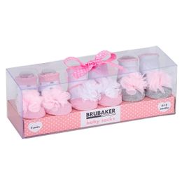 BRUBAKER Socken Babysocken für Mädchen 0-12 Monate (3-Paar