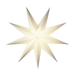 Earth Friendly Starlightz Papierstern Papierstern Starlightz® Leuchtstern „SURIA White“ Gr. M (60cm)