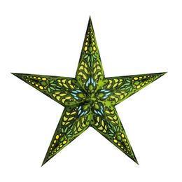 Earth Friendly Starlightz Papierstern Papierstern Starlightz® Leuchtstern „MERCURY Green“ Gr. M (60cm)
