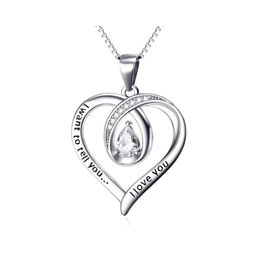 Schmuck-Elfe Kette mit Anhänger Herz "I want to tell you... I Love You"