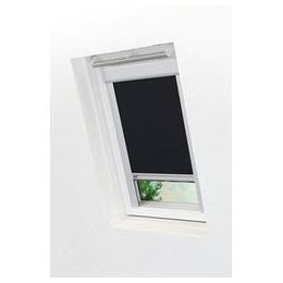 Lysel - Qualitätsdachfensterrollo abdunkelnd schwarz Rollo geeignet für Velux Dachfenster CK04, (B x H) 117.30cm x 141.70cm in schwarz