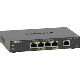 Netgear Netgear GS305EP 5-Port Gigabit Ethernet PoE+ Smart Managed Plus Switch Netzwerk-Switch
