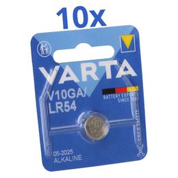 Varta 10x Varta Knopfzelle Electronics V 10 GA Alkaline 1