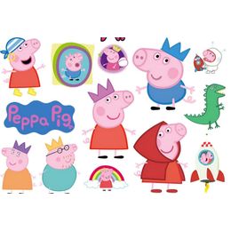 Festivalartikel Kindertattoo Peppa Pig Kindertattoos Abwaschbar Party Geburtstag Wasserfest Tattoo
