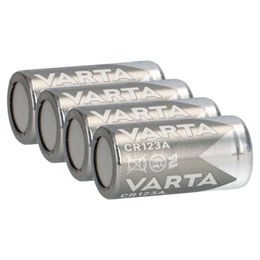 Varta 4x Varta Photobatterie CR123A Lithium 3V 1480mAh 1er Blister Batterie