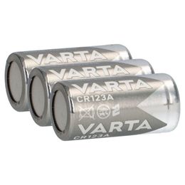 Varta 3x Varta Photobatterie CR123A Lithium 3V 1480mAh 1er Blister Fotobatterie