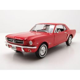 Welly Modellauto Ford Mustang Coupe 1964 1/2 rot Modellauto 1:24 Welly