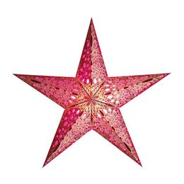 Earth Friendly Starlightz Papierstern Papierstern Starlightz® Leuchtstern „RANI Pink“ Gr. M (60cm)