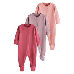 next Schlafoverall Babyschlafanzüge aus Baumwolle im 3er-Pack (3-tlg)