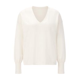 Rich & Royal Rich & Royal Pullover Damen Gr&ouml;&szlig;e L naturwei&szlig;