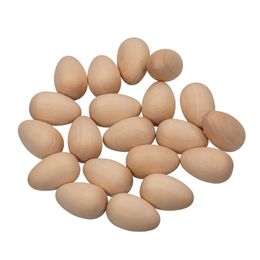 buttinette Eier aus Holz, 3 cm, 20 Stück