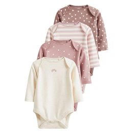 next Langarmbody Langärmelige Bodysuits im 4er-Pack (4-tlg)