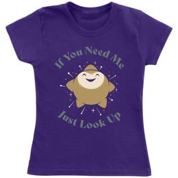 Wish If You Need Me Just Look Up T-Shirt lila in 104