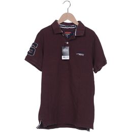 Superdry Herren Poloshirt, bordeaux, Gr. 52