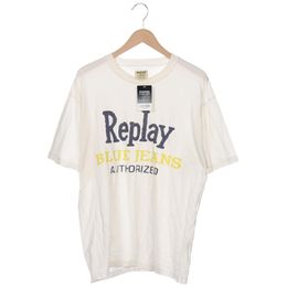 Replay Herren T-Shirt, weiß