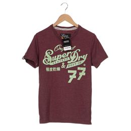 Superdry Herren T-Shirt, bordeaux, Gr. 48