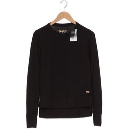 Superdry Damen Sweatshirt, schwarz, Gr. 40