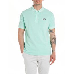 Replay Poloshirt, Logo-Detail, für Herren, türkis, M