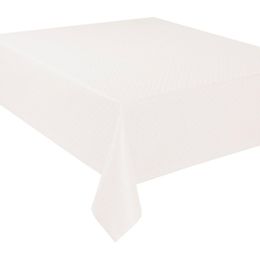 Curt Bauer Tischdecke 3947 Riga, mit Rautenmotiv, Damast-Tischwäsche (1-tlg), aus 59% Baumwolle, 41% Polyester, merzerisiert, mit Fleckschutz, beige